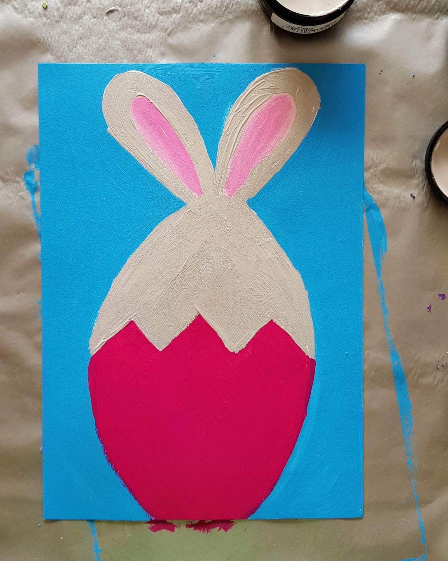 Easy Easter Bunny in an Egg Drawing - Kiwi Families