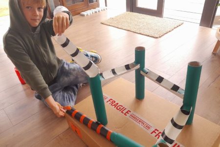Cardboard Roll Marble Run - Snake Inspired - Kiwi Families